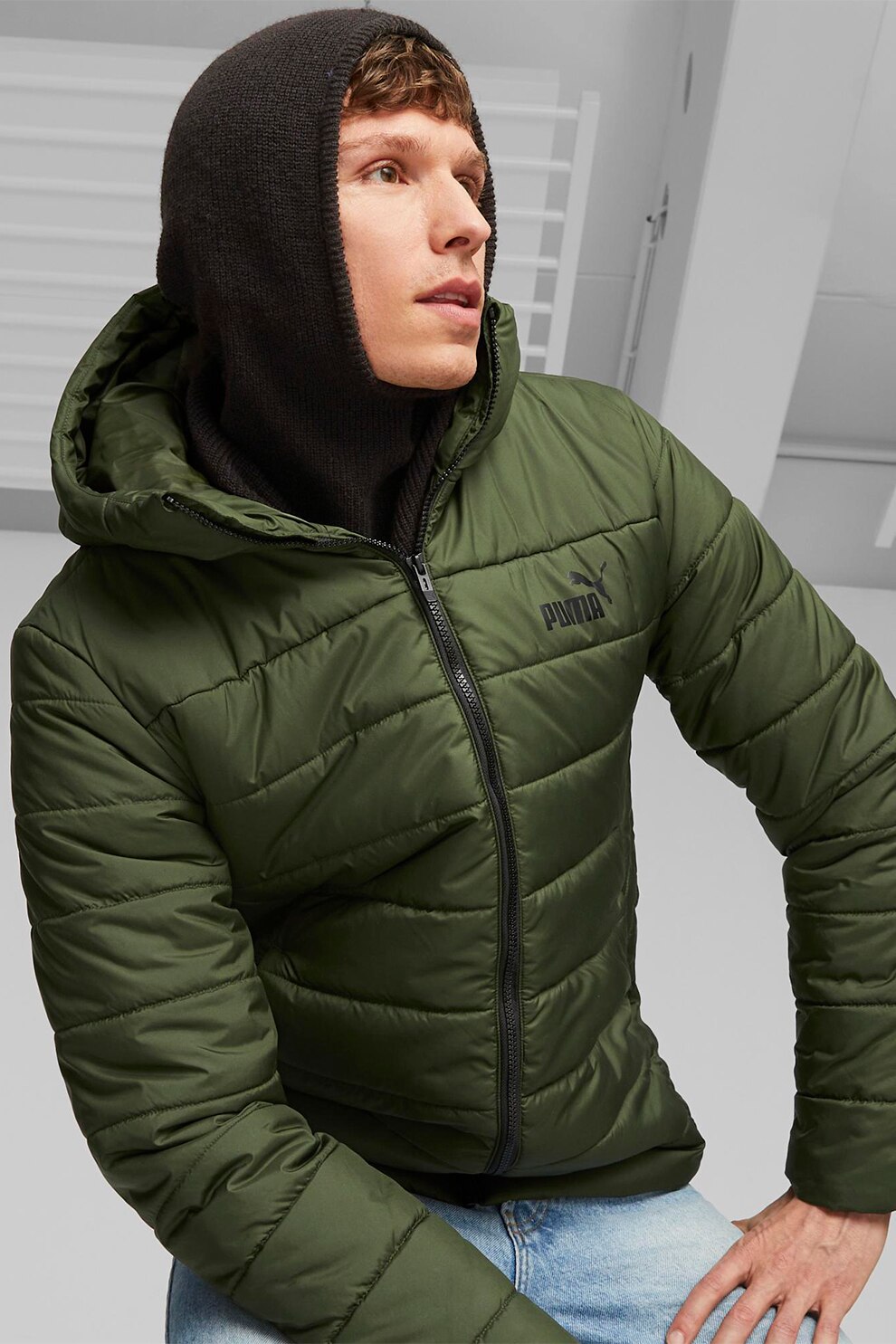 Puma, Balaclava striata Core, Negru - eMAG.ro