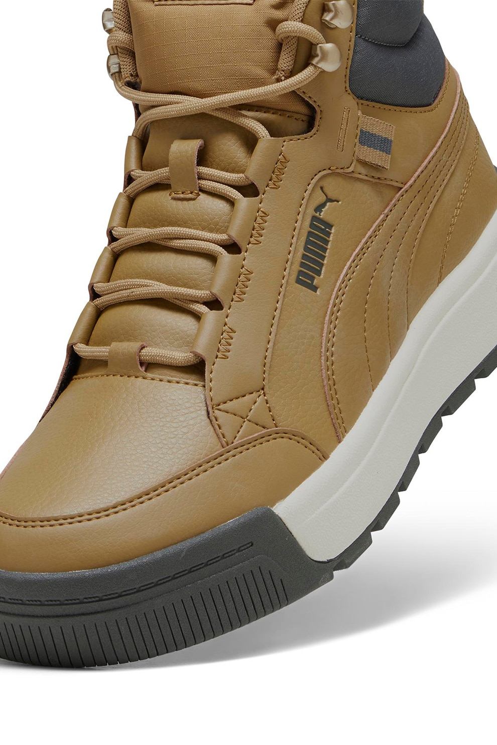 Puma, Ghete de piele ecologica Tarrenz SB III, Negru, Maro camel, 10 ...