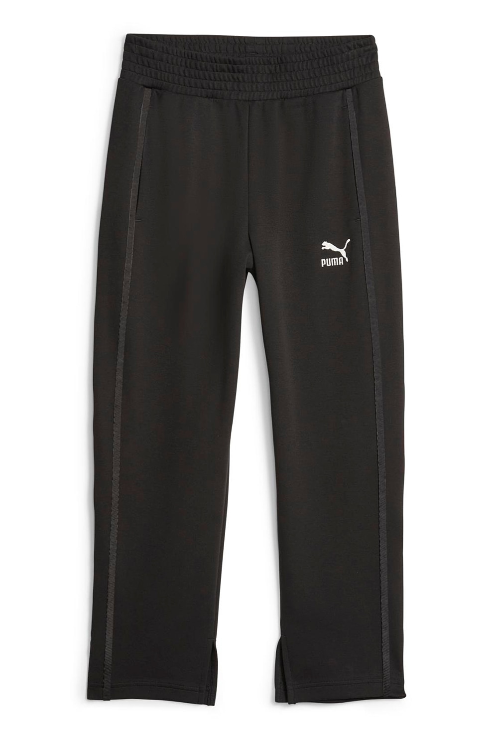 Puma, Pantaloni sport crop cu talie inalta T7, Negru, M - eMAG.ro