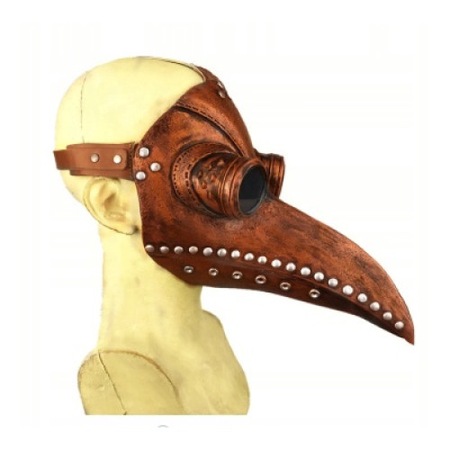 Masca de doctor semanator de ciuma, Steampunk, Medieval, Maro - eMAG.ro