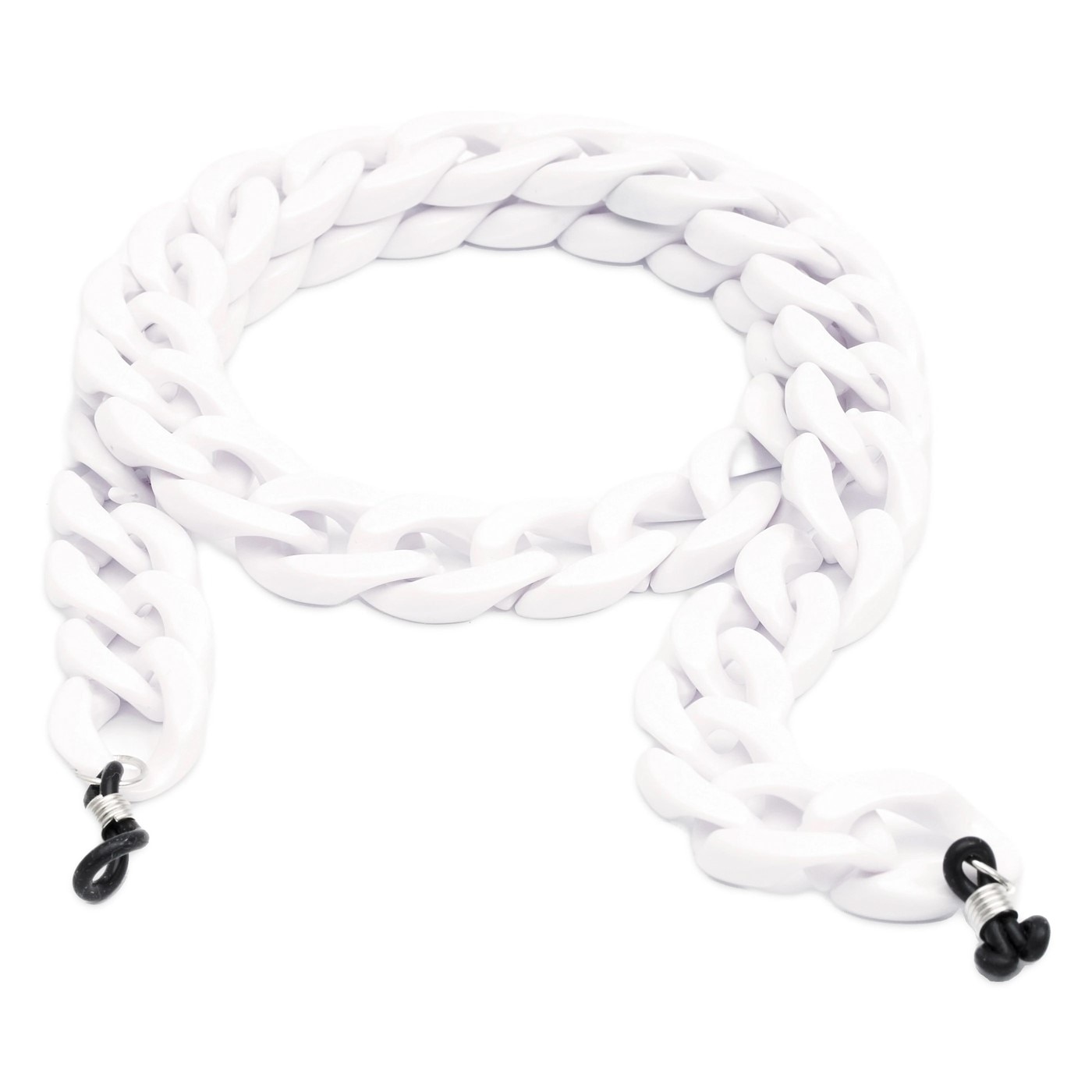 Snur ochelari, Plastic/Cauciuc, 75 cm, Alb - eMAG.ro