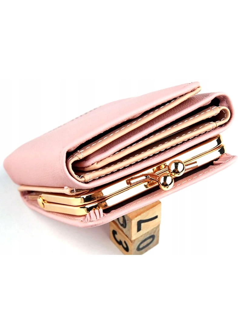 Portofel dama, Piele ecologica, Roz - eMAG.ro