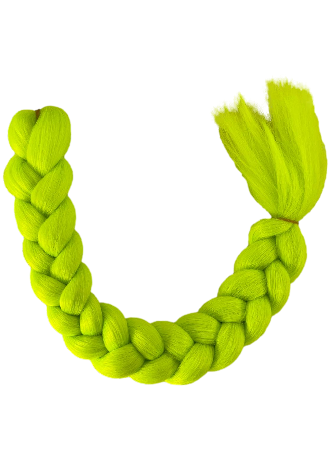 Extensii sintetice colorate de par pentru impletituri ombre, Verde, 120 ...