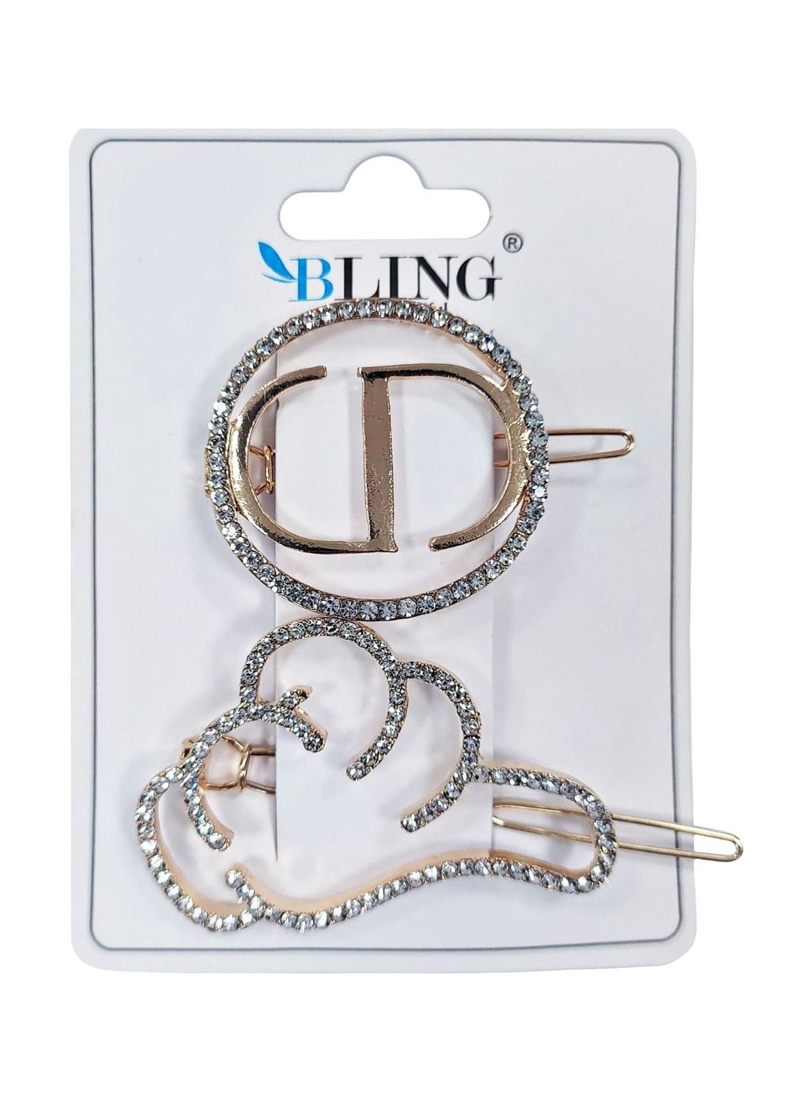 Set 2 agrafe de par, Bling, Auriu - eMAG.ro