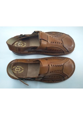 Sandale barbati, Todlanas, Piele naturala, Maro, 42 - eMAG.ro