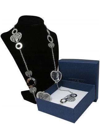 Colier lung dama, Lorenti, Aliaj metalic, Argintiu - eMAG.ro