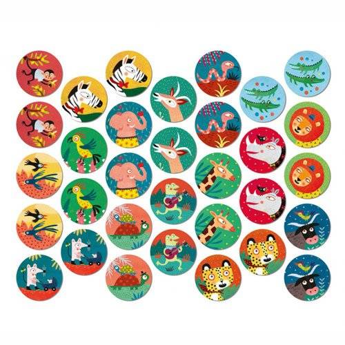 Joc de memorie pentru copii My Jungle, Londji, 3+, Multicolor - eMAG.ro