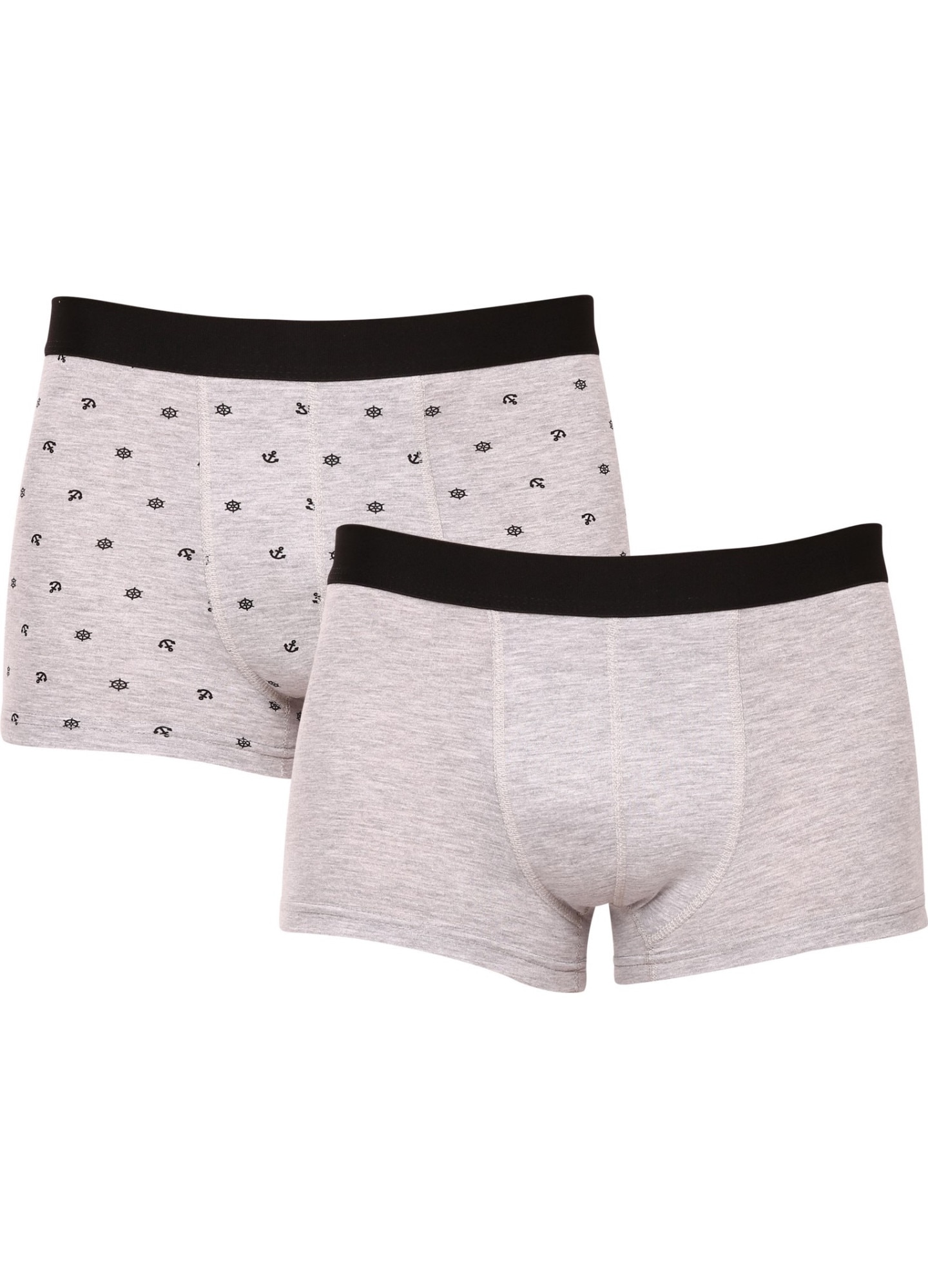 Set 2 boxeri barbati, Molvy, Gri, L - eMAG.ro