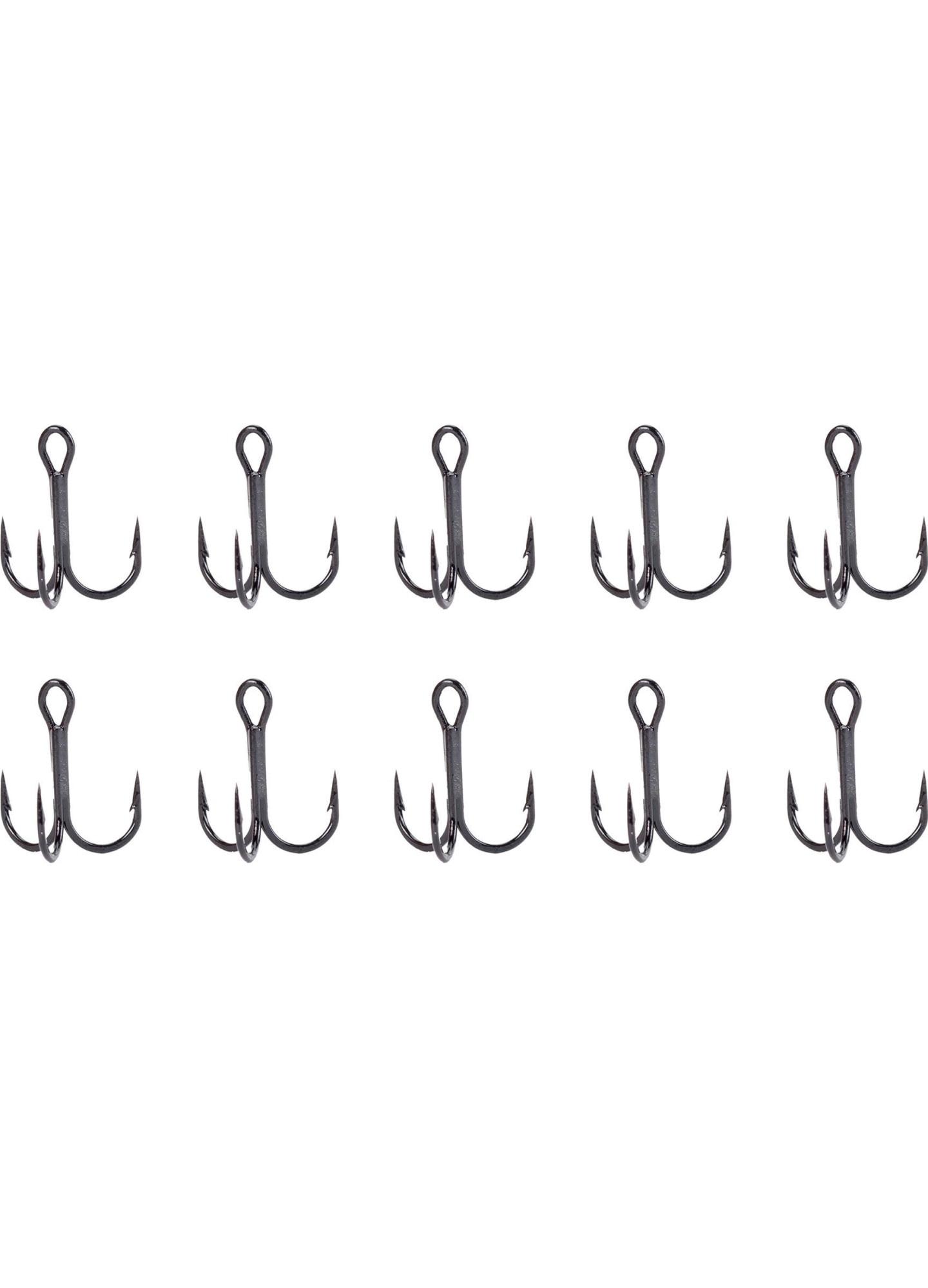 Set 10 ancore triple de pescuit, VMC, Otel, Negru - eMAG.ro