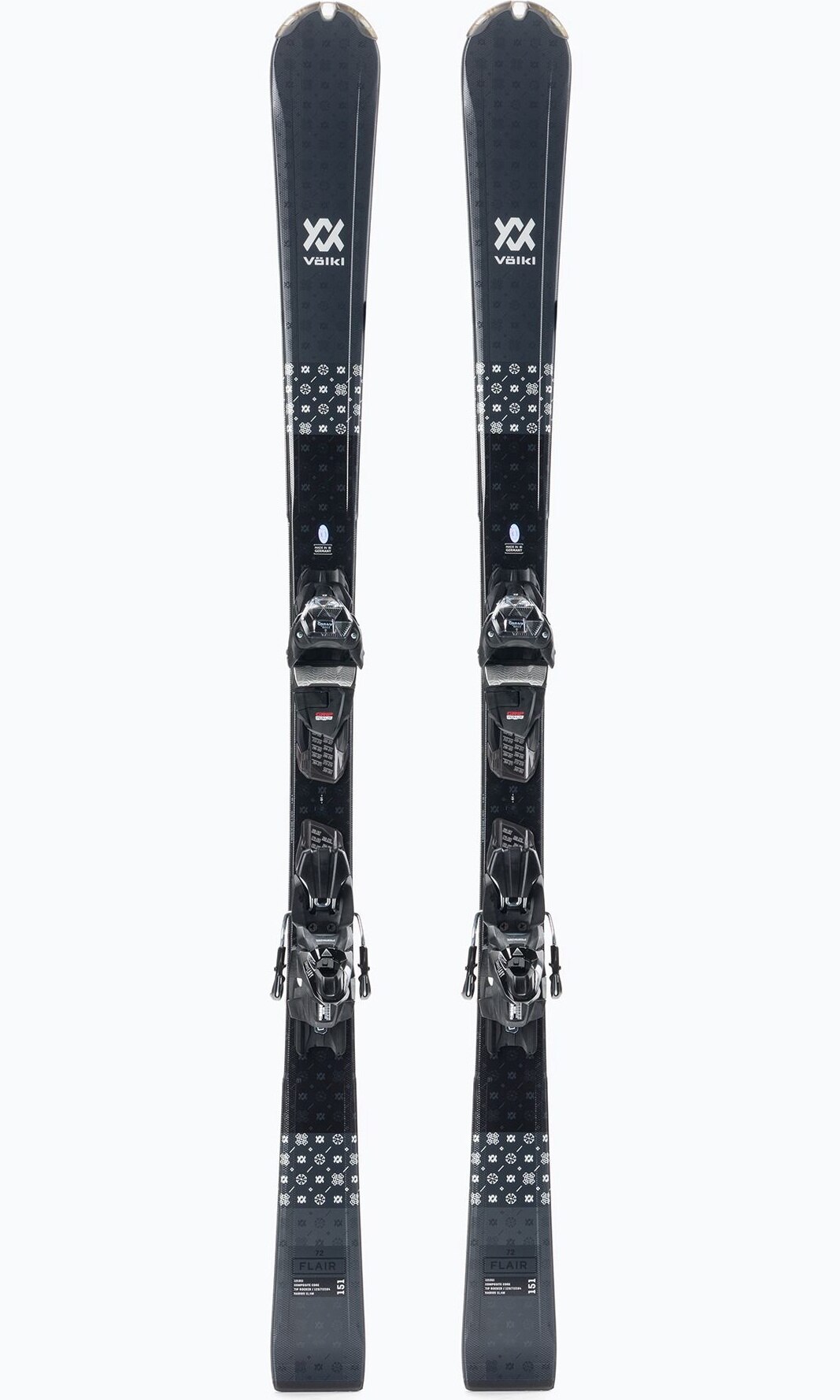 Schiuri de coborare, Volkl, Lemn, 144 cm, Negru/Alb - eMAG.ro