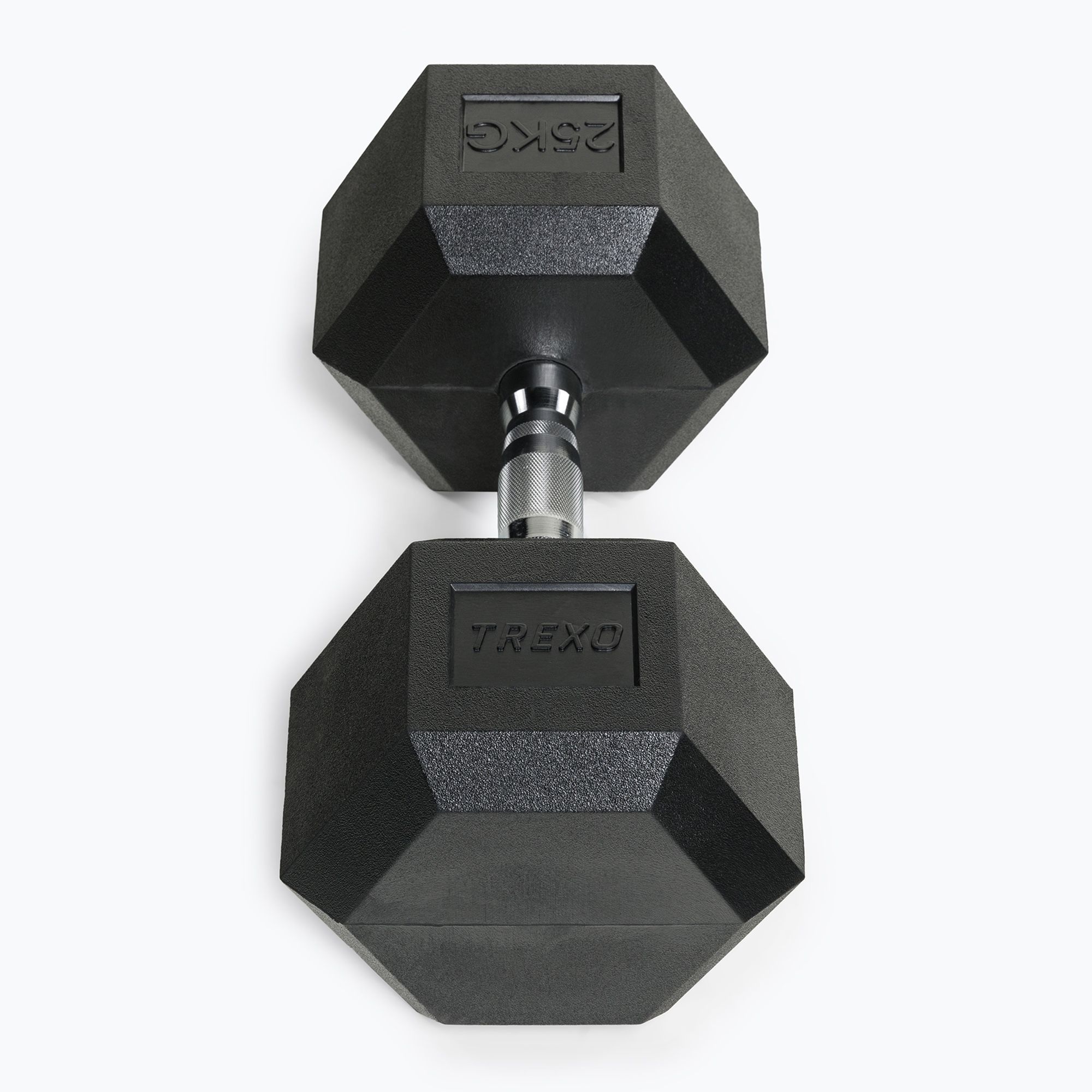Gantera, TREXO, Cauciuc/Otel, 25 Kg, Negru - eMAG.ro