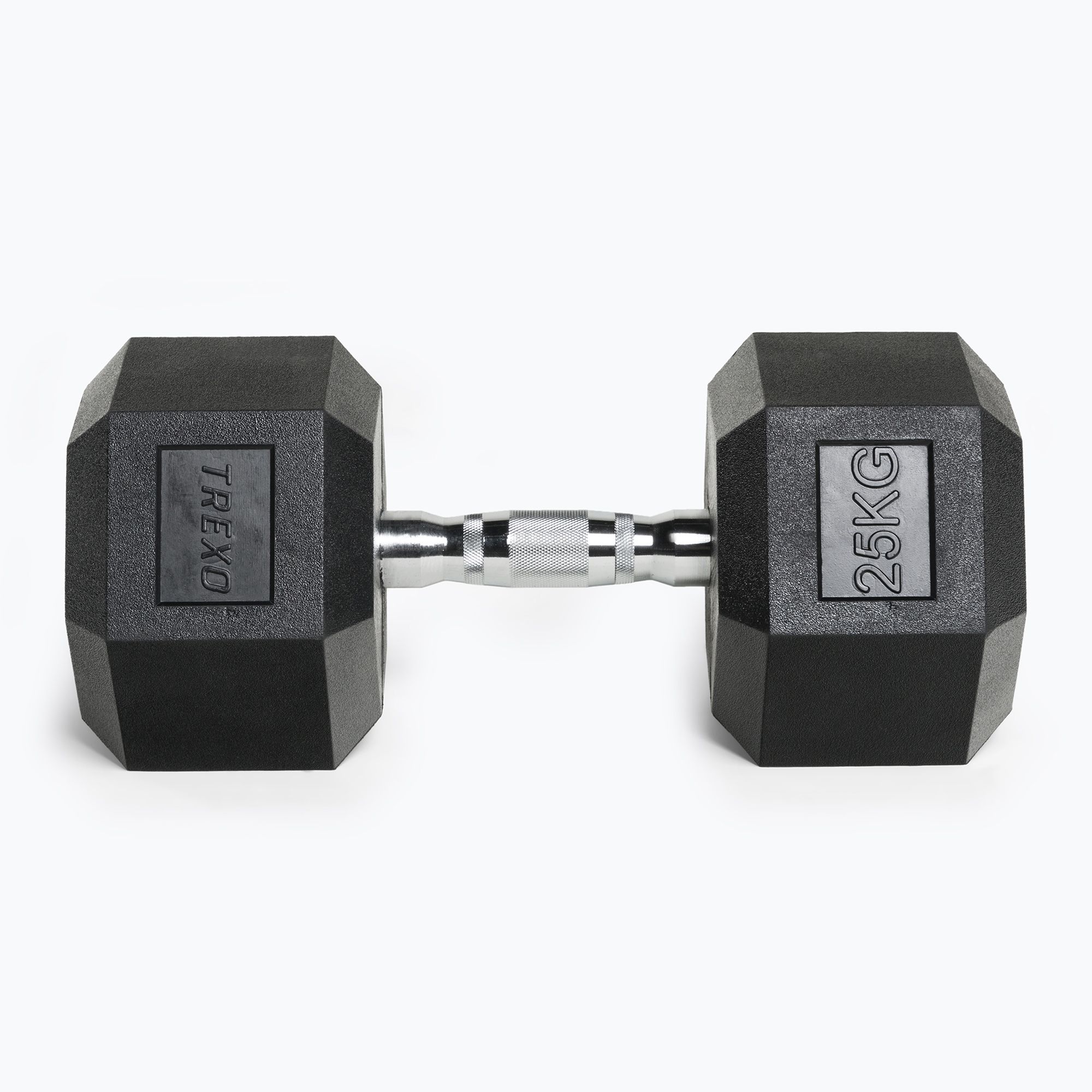 Gantera, TREXO, Cauciuc/Otel, 25 Kg, Negru - eMAG.ro