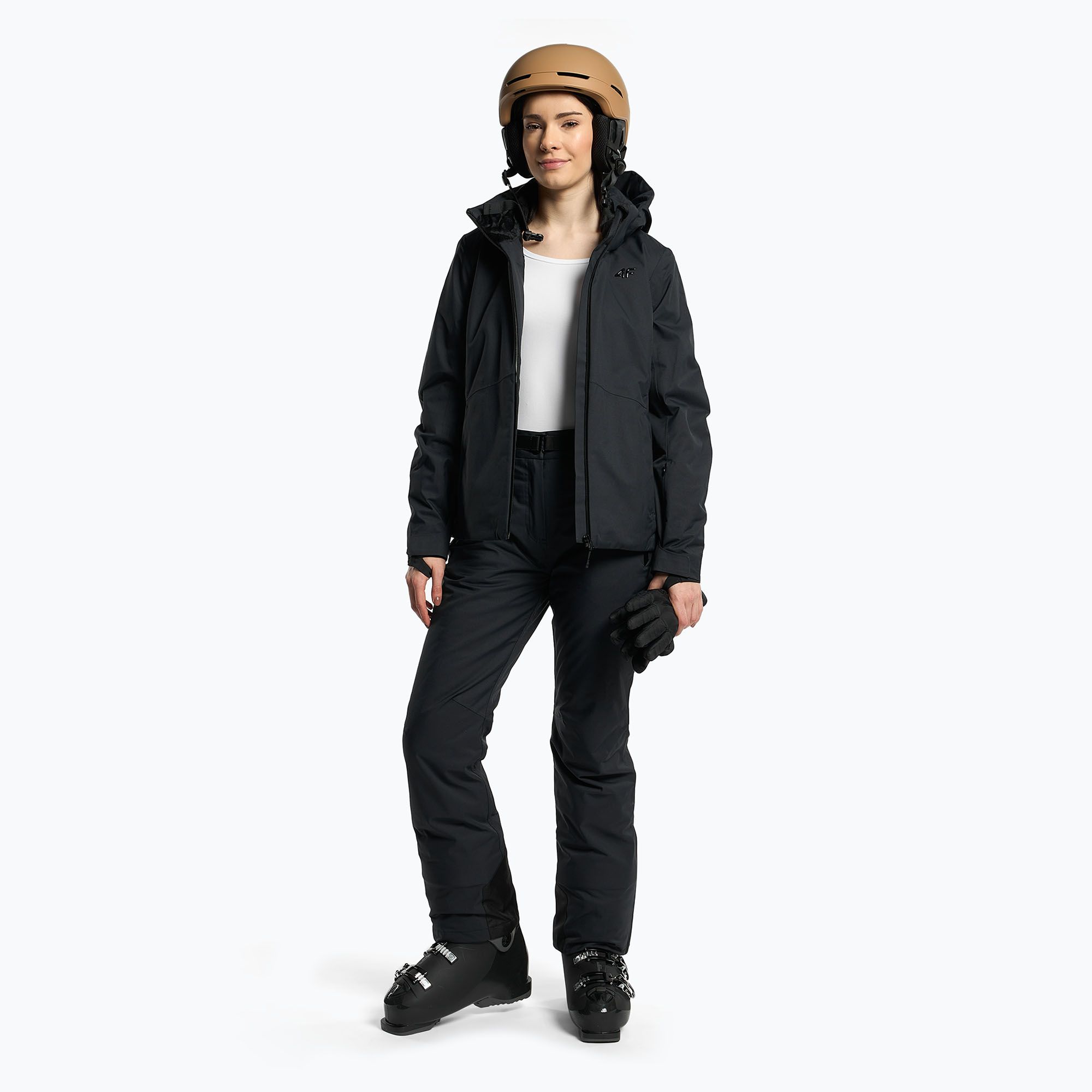 Geaca de ski dama, 4F, Poliester, Negru, L - eMAG.ro