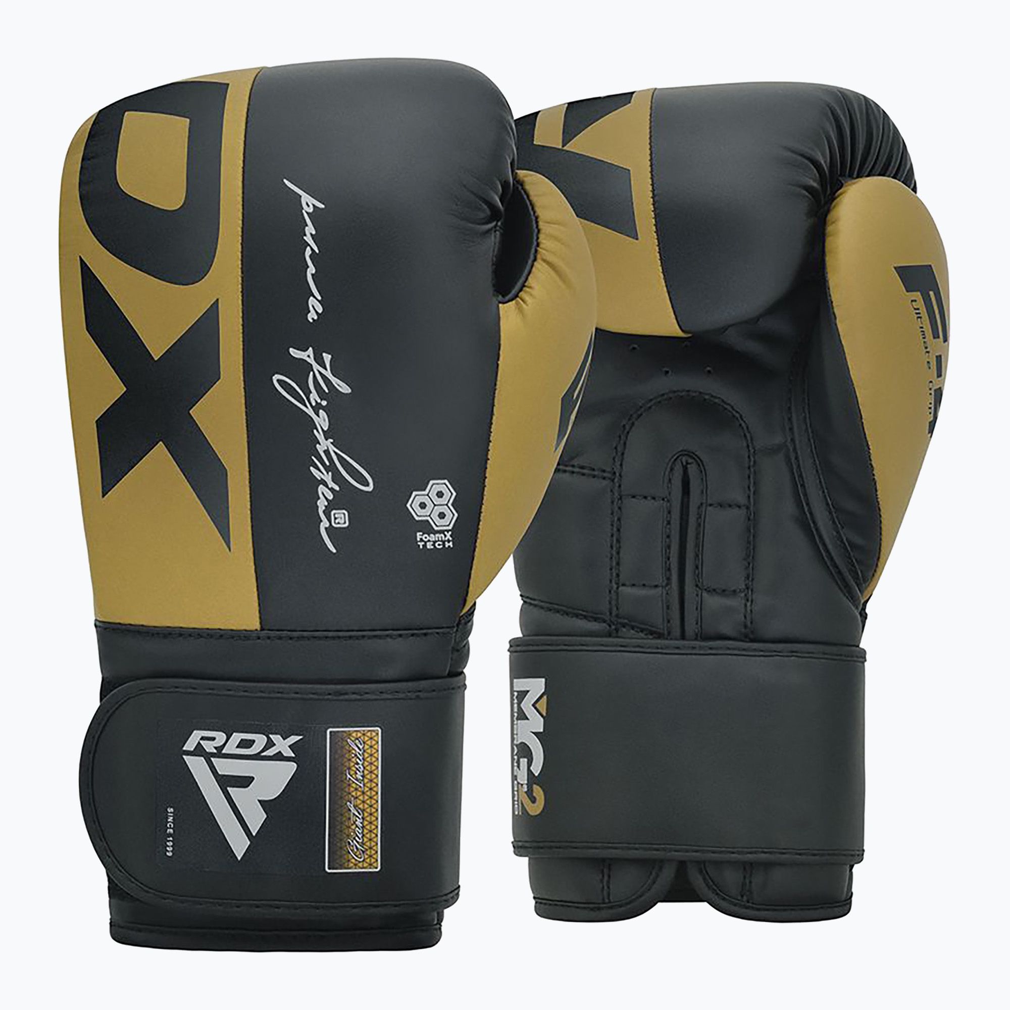 Manusi de box, RDX Rex F4, Piele, Negru/Auriu, 10 oz - eMAG.ro