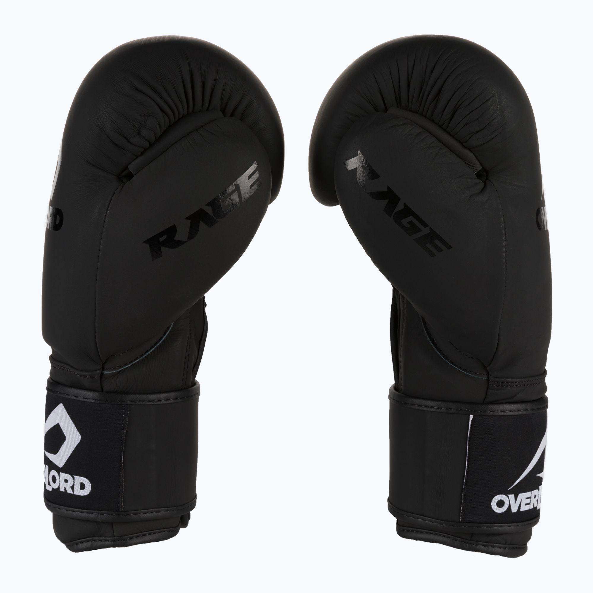 Manusi de box, Overlord, Rage, Piele naturala, Negru, 12OZ - eMAG.ro