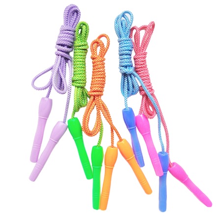 Set 5 corzi de sarit pentru copii, Jormftte, Textilm Manere plastic ...