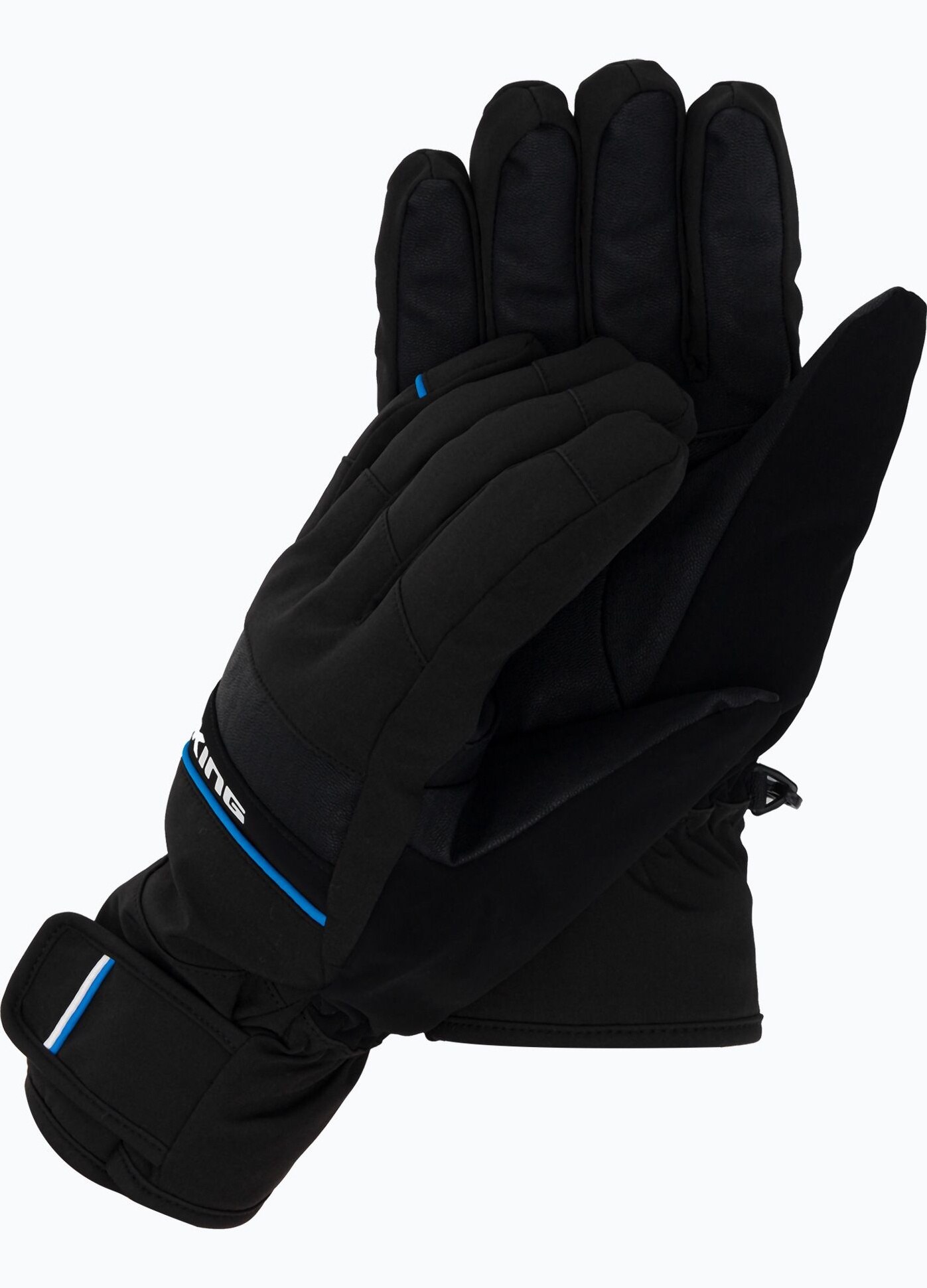 Manusi de schi barbati, Viking, Poliester, Negru\Albastru, M - eMAG.ro