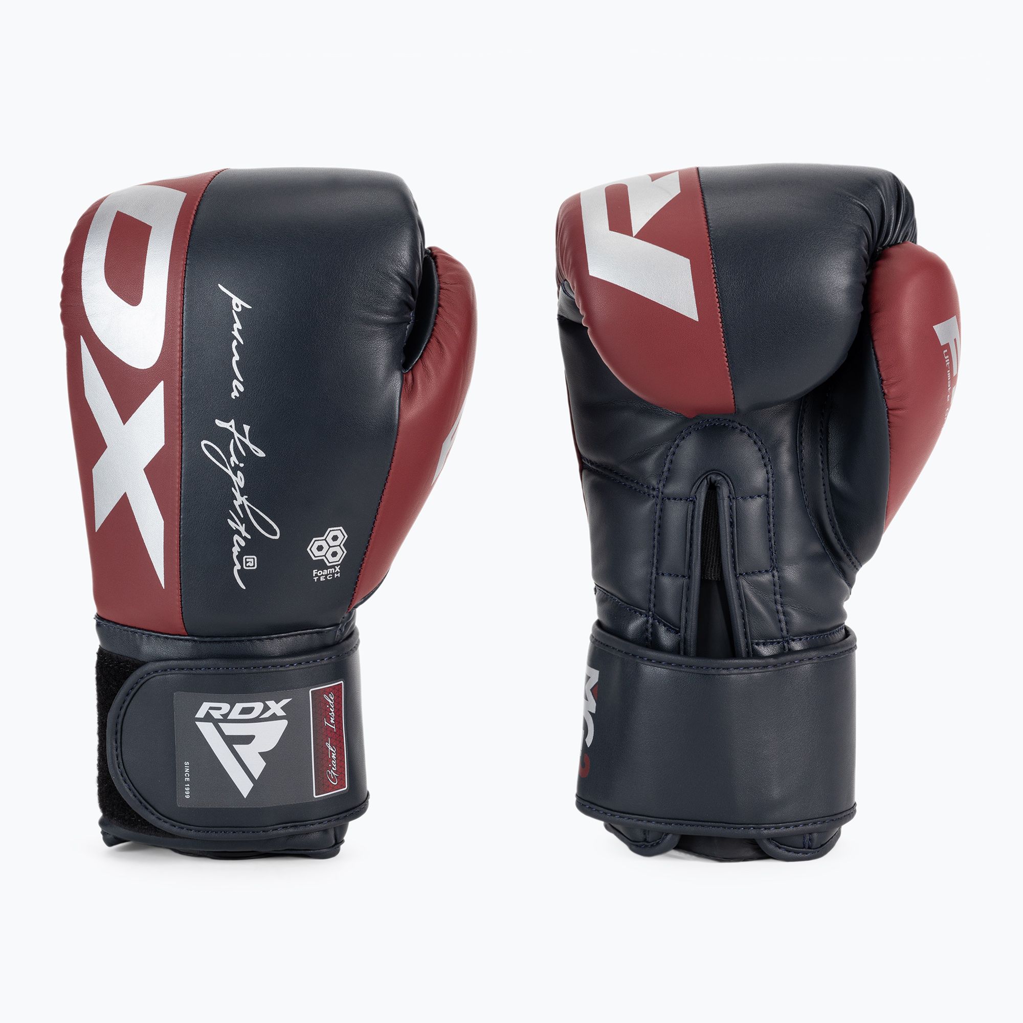 Manusi de box, RDX, Piele ecologica, 10 Oz, Negru/Rosu - eMAG.ro