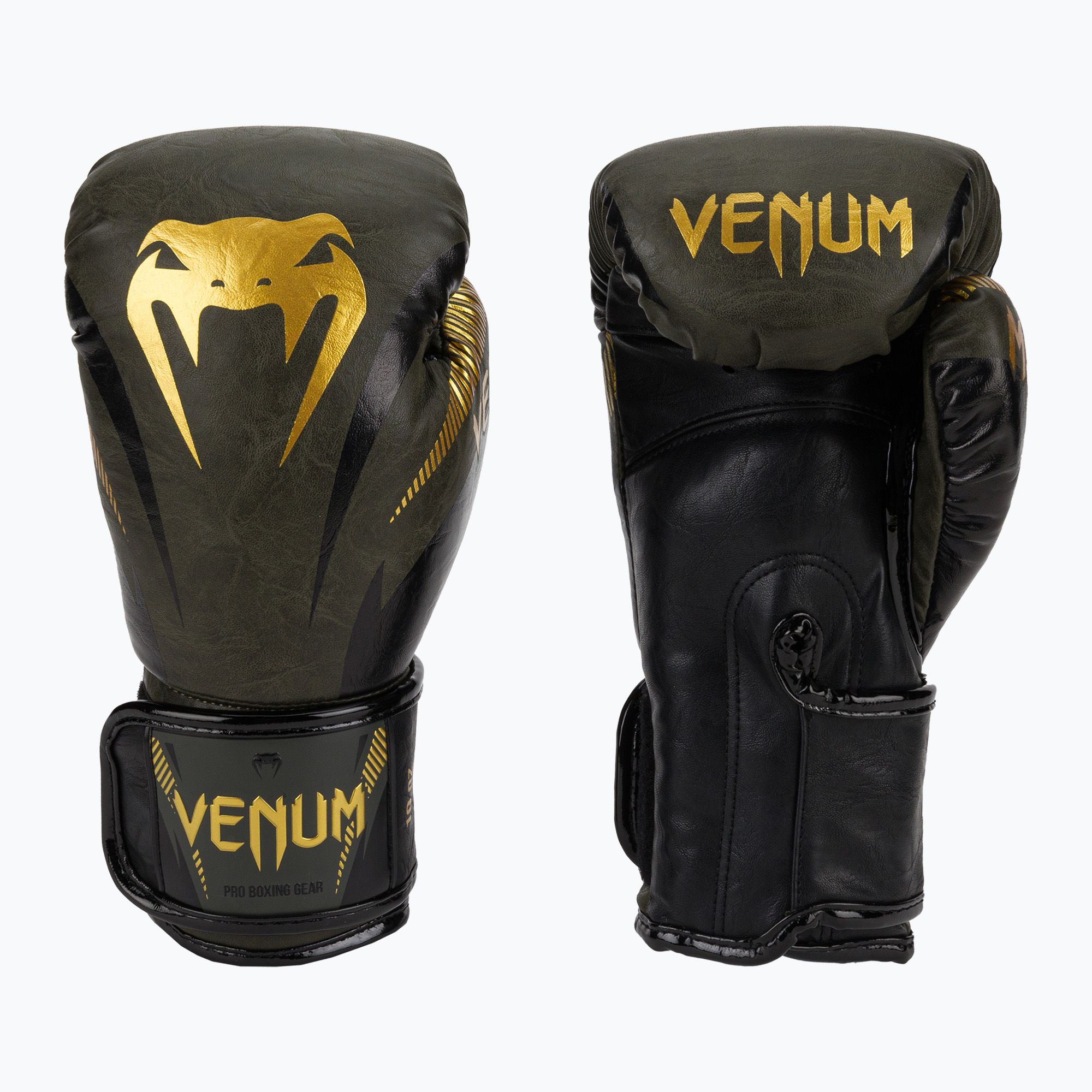 Manusi de box, Venum, Impact, Poliuretan, Verde, 16 Oz - eMAG.ro