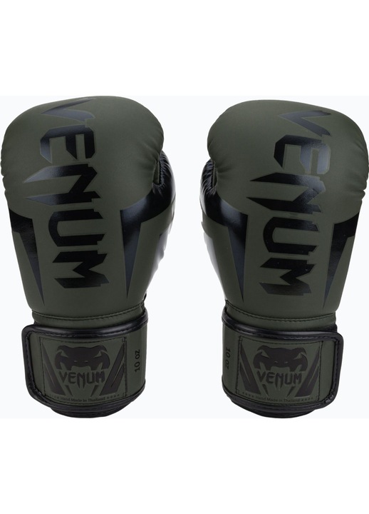 Manusi de box barbati, Venum, Piele sintetica, Verde, 12 oz - eMAG.ro