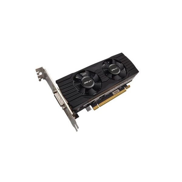Placa video PNY GeForce GTX 1650 Dual Fan Low Profile, 4GB, GDDR6, 128 ...