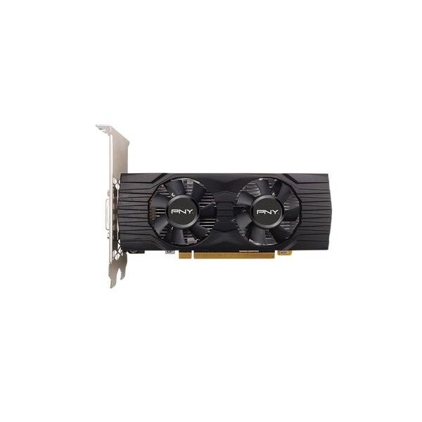 Placa video PNY GeForce GTX 1650 Dual Fan Low Profile, 4GB, GDDR6, 128 ...