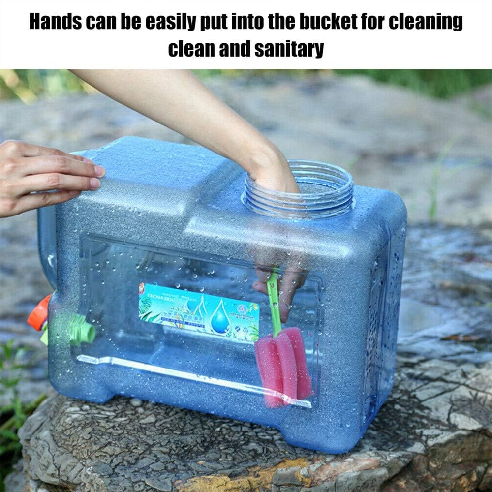 Galeata de apa pentru camping cu robinet, Plastic, 33x16x24 cm, 12 L ...