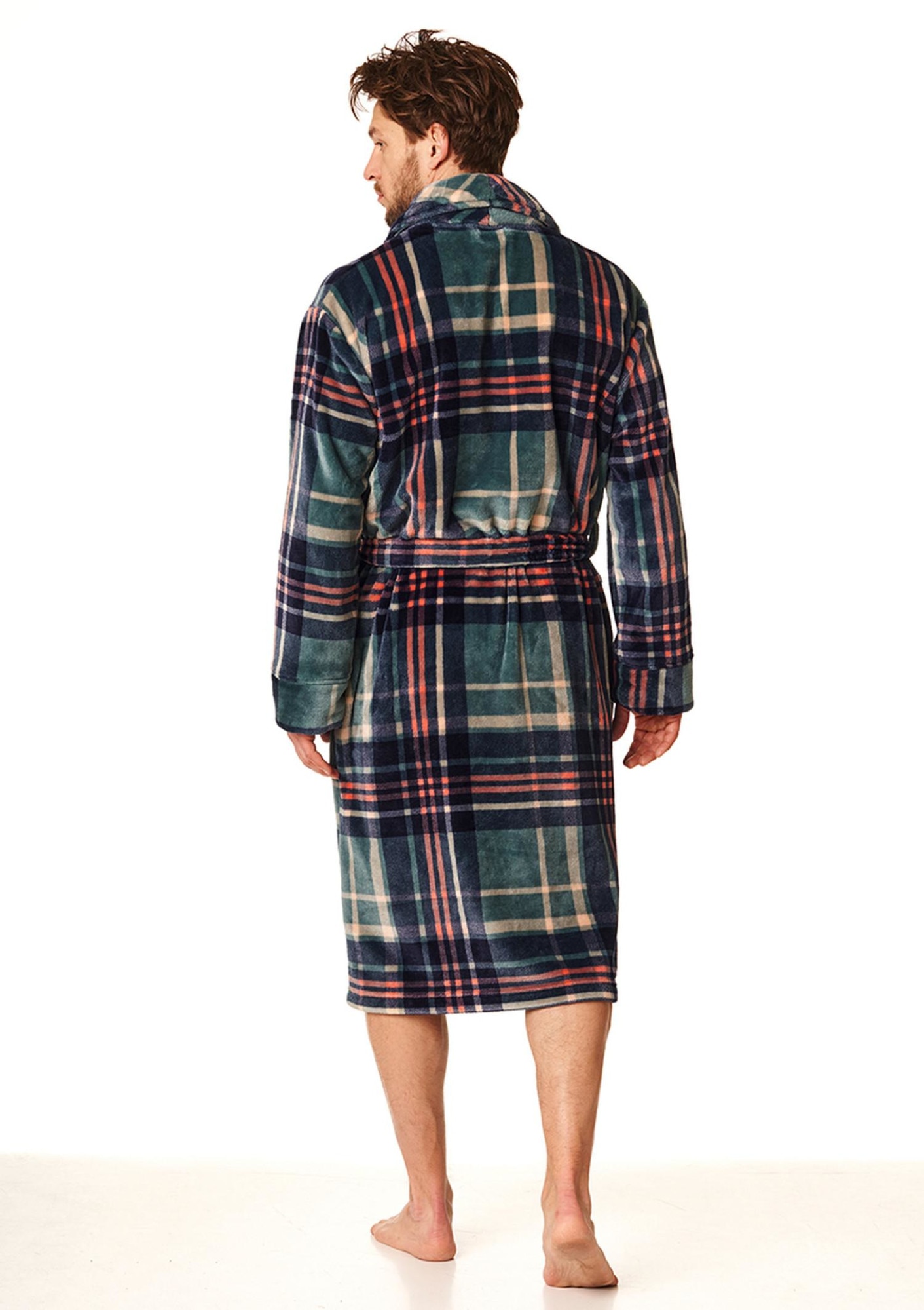 Halat barbatesc in carouri cu croiala clasica, Key, MGL 476, Poliester ...