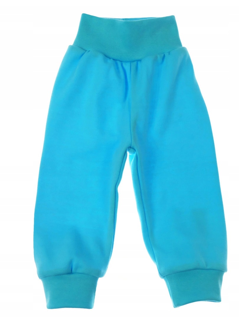 Pantaloni copii, Klekle, Bumbac, Turcoaz, 80 CM - eMAG.ro