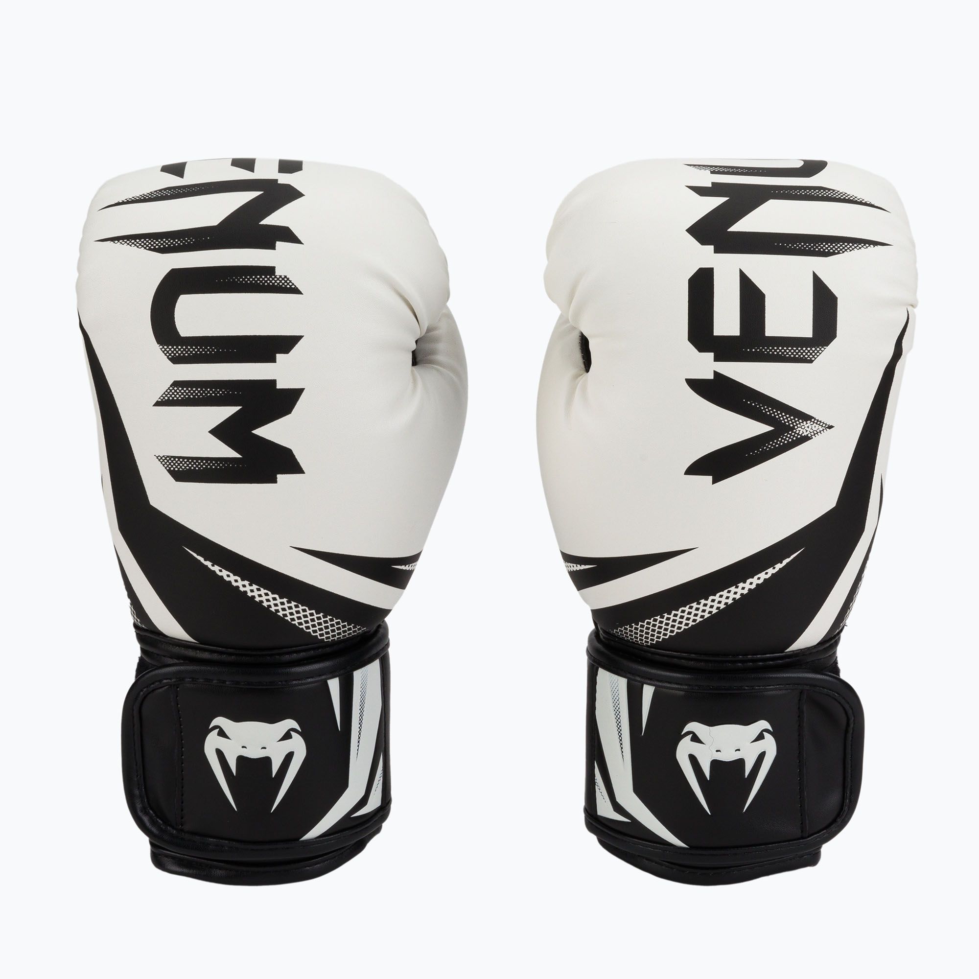 Manusi de box, Venum Challenger 3.0, Piele, Alb/Negru, 10Oz - eMAG.ro