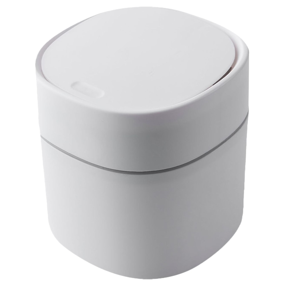 Cos de gunoi mini, Plastic, 13 x 14cm, 4l, Alb - eMAG.ro