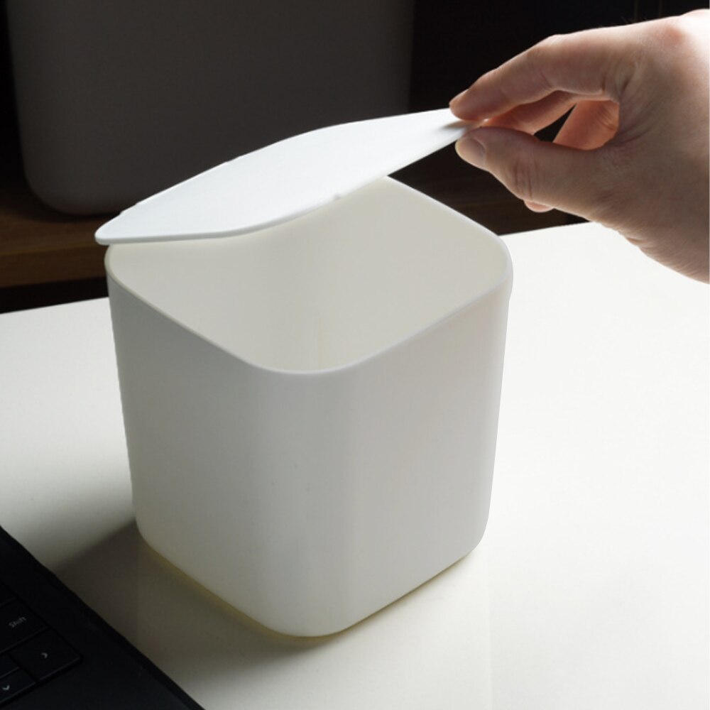 Mini cos de gunoi, Plastic, Gri - eMAG.ro