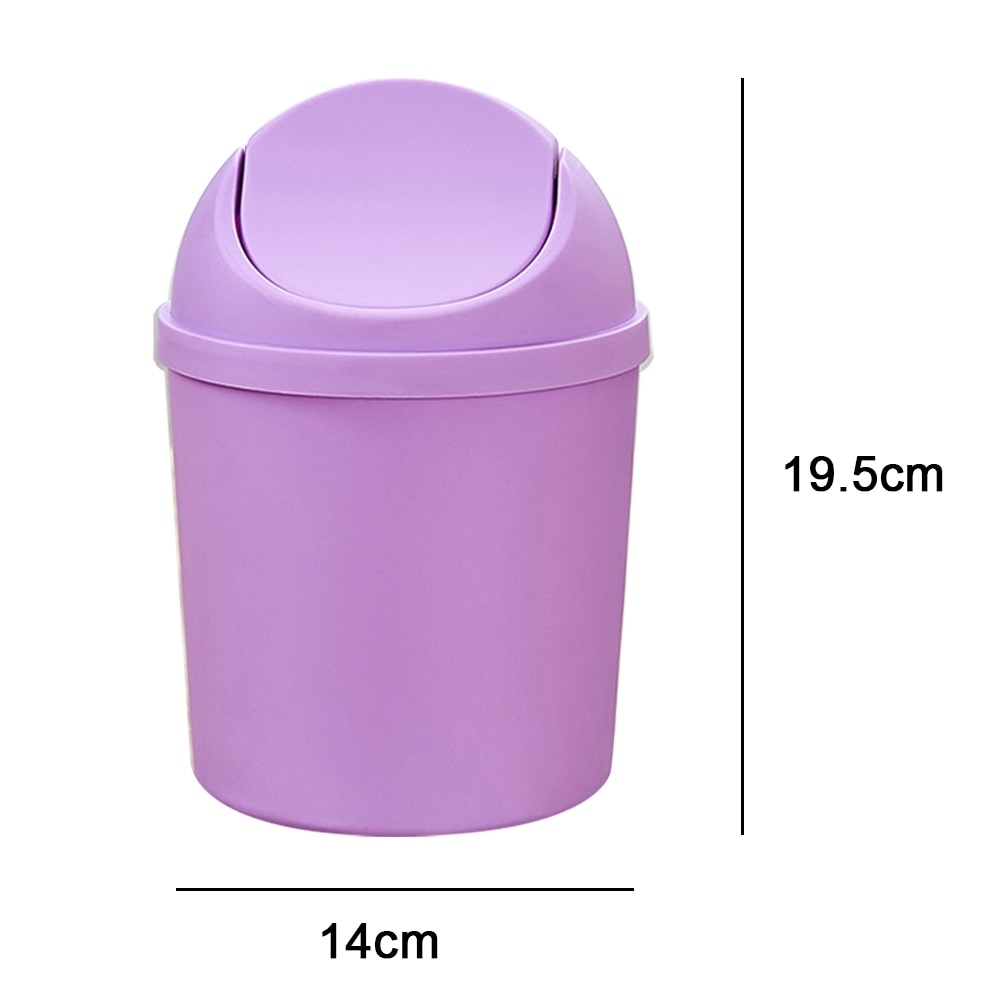 Mini cos de gunoi, Plastic, Violet - eMAG.ro