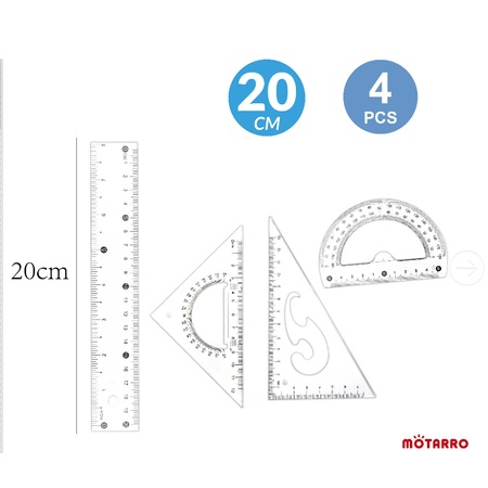 Rigle transparente 4 buc - eMAG.ro