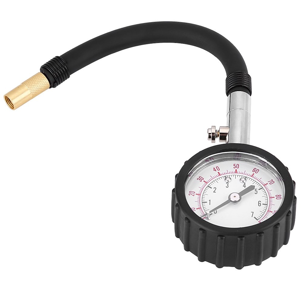 Manometru anvelope auto, Inox/Cauciuc, 0-100 psi, 203 x 55 x 26 mm ...