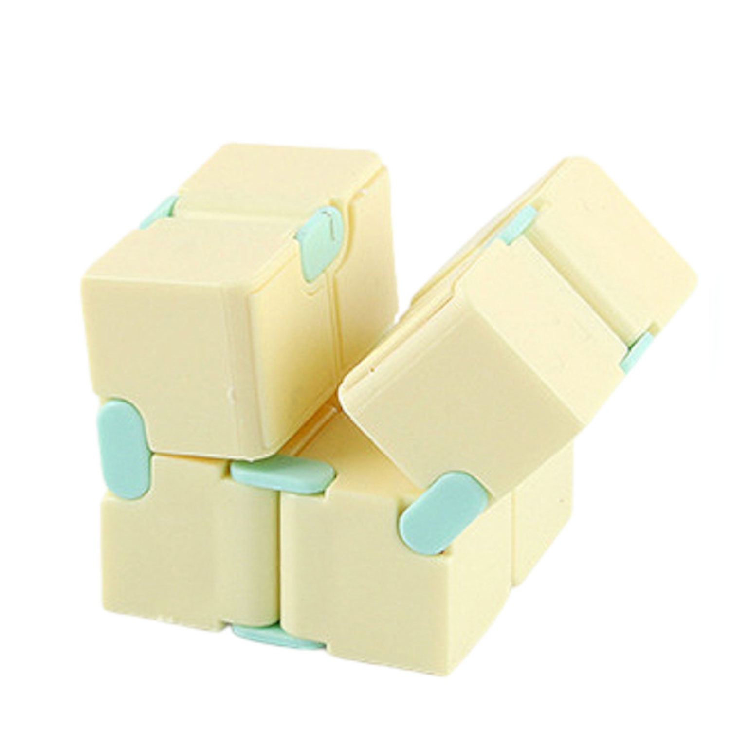 Антистрес куб, Infinity Magic Cube, Fidget Toy, Tzachebot®, жълт, 4x4x4 ...