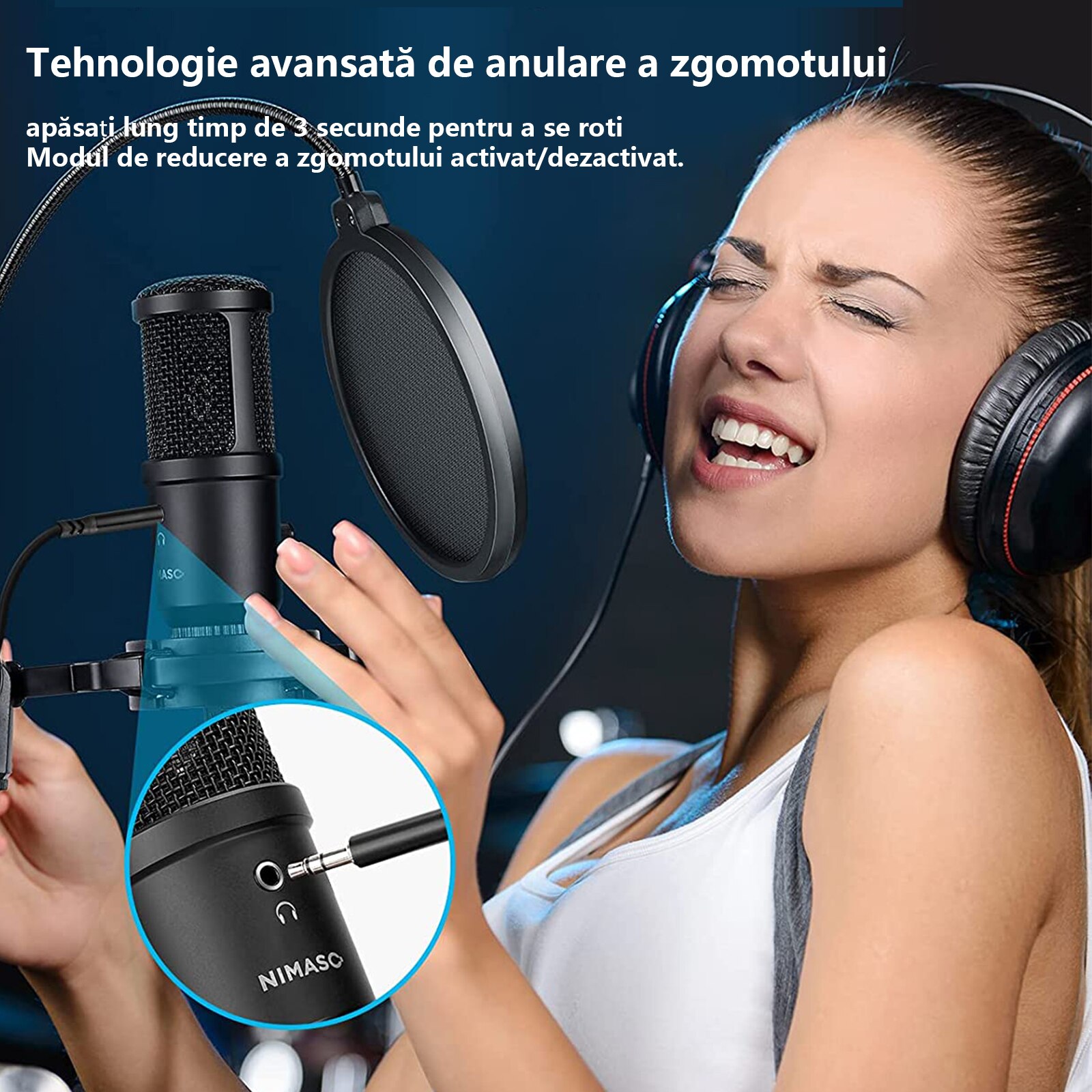 Kit microfon condensator USB - eMAG.ro