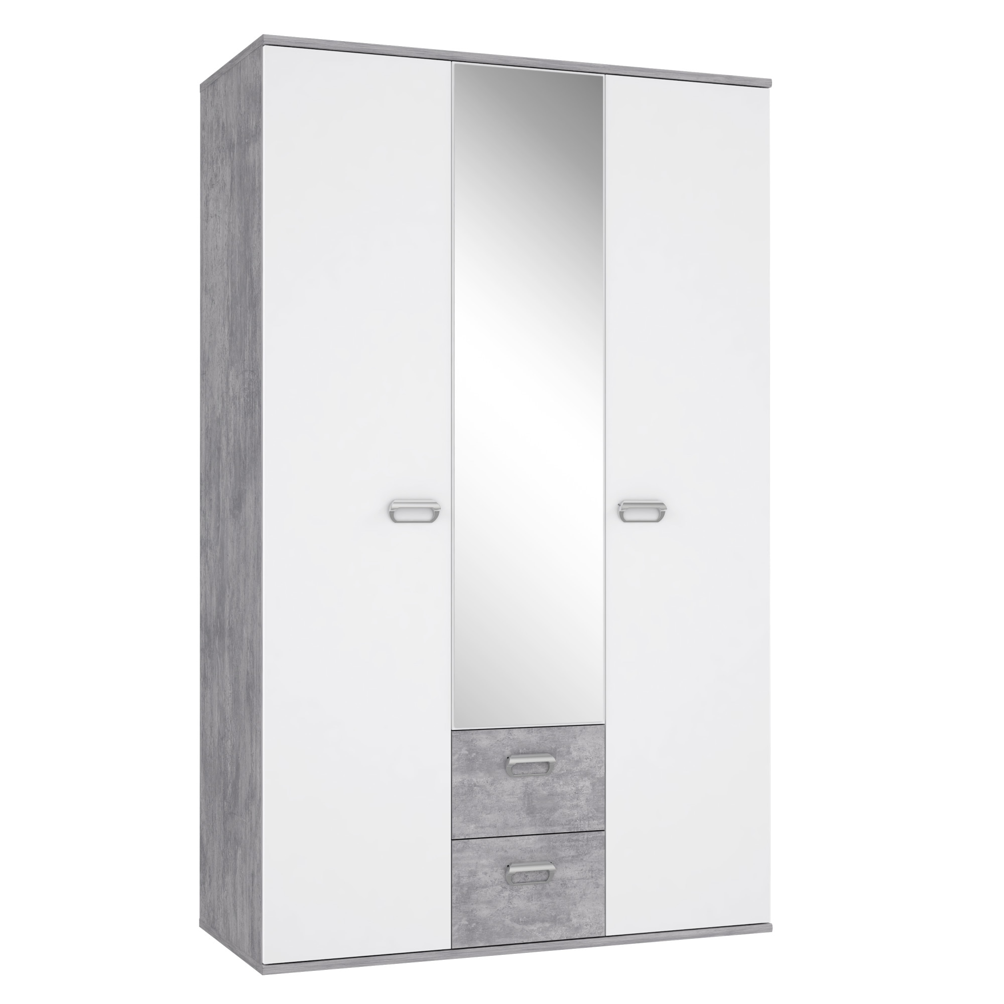 Dulap Forte Emily, dimensiuni 114.6x 187.9x 52.7, culoare beton optic ...