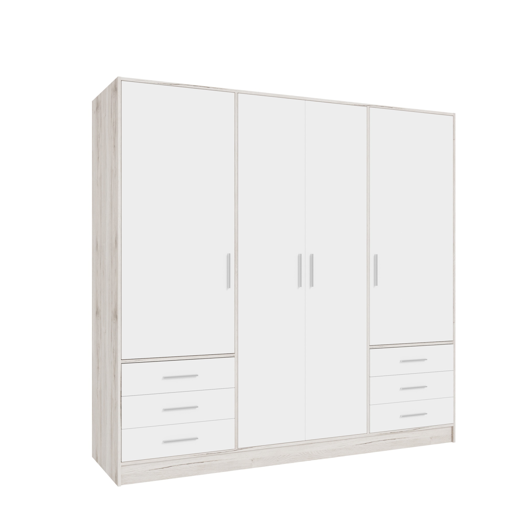 Dulap Kring Salo, dimensiuni 206,5x200x60 cm, culoare sonoma nisipiu ...