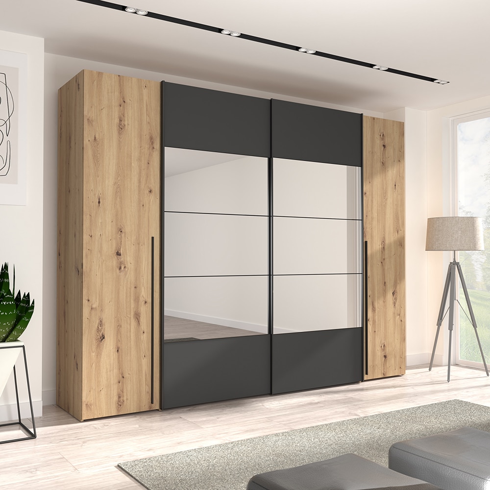 Dulap Forte Rayong, dimensiuni 270.3x 210x 61.2, culoare stejar Artisan ...
