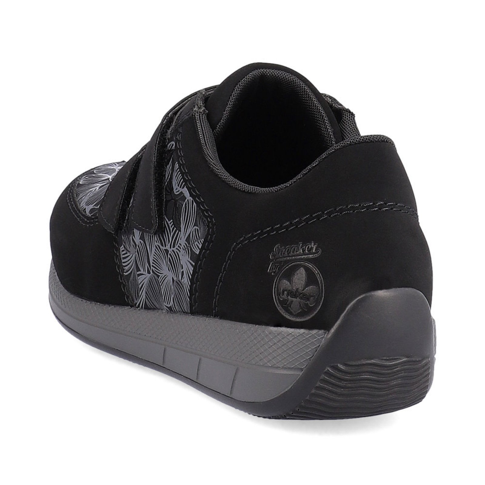 Rieker Pantofi atletici de damă Rieker, negri, cu velcro, N1168-00 ...