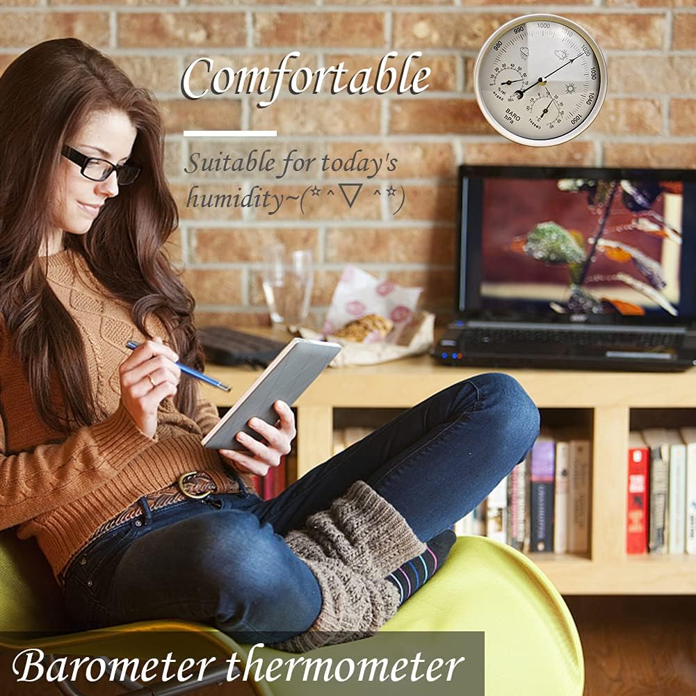 Statie meteo analogica 3 in 1, Otel - eMAG.ro