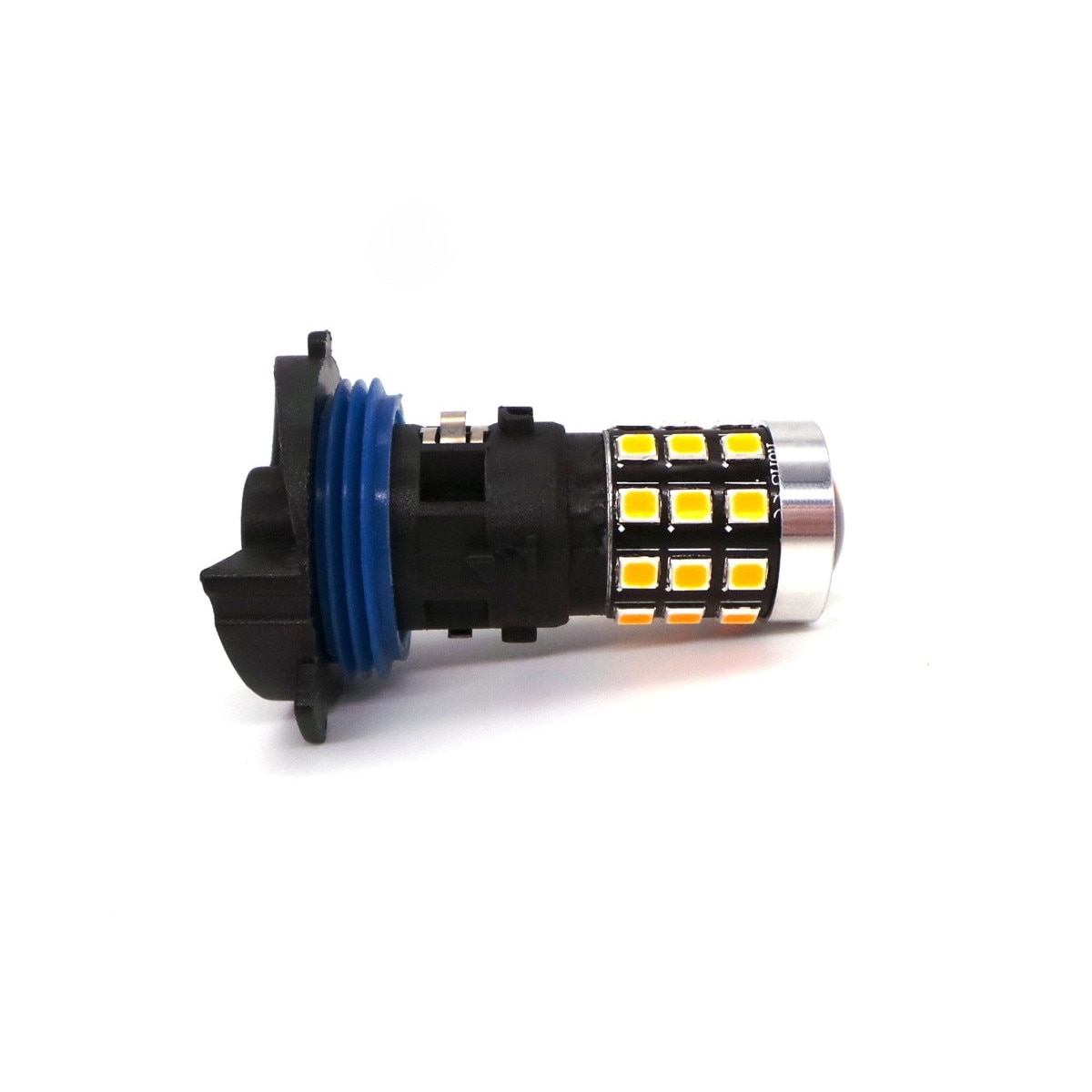 Set 2 becuri auto motoLEDy, LED HP24W 12-24V CANBUS putere Portocaliu ...