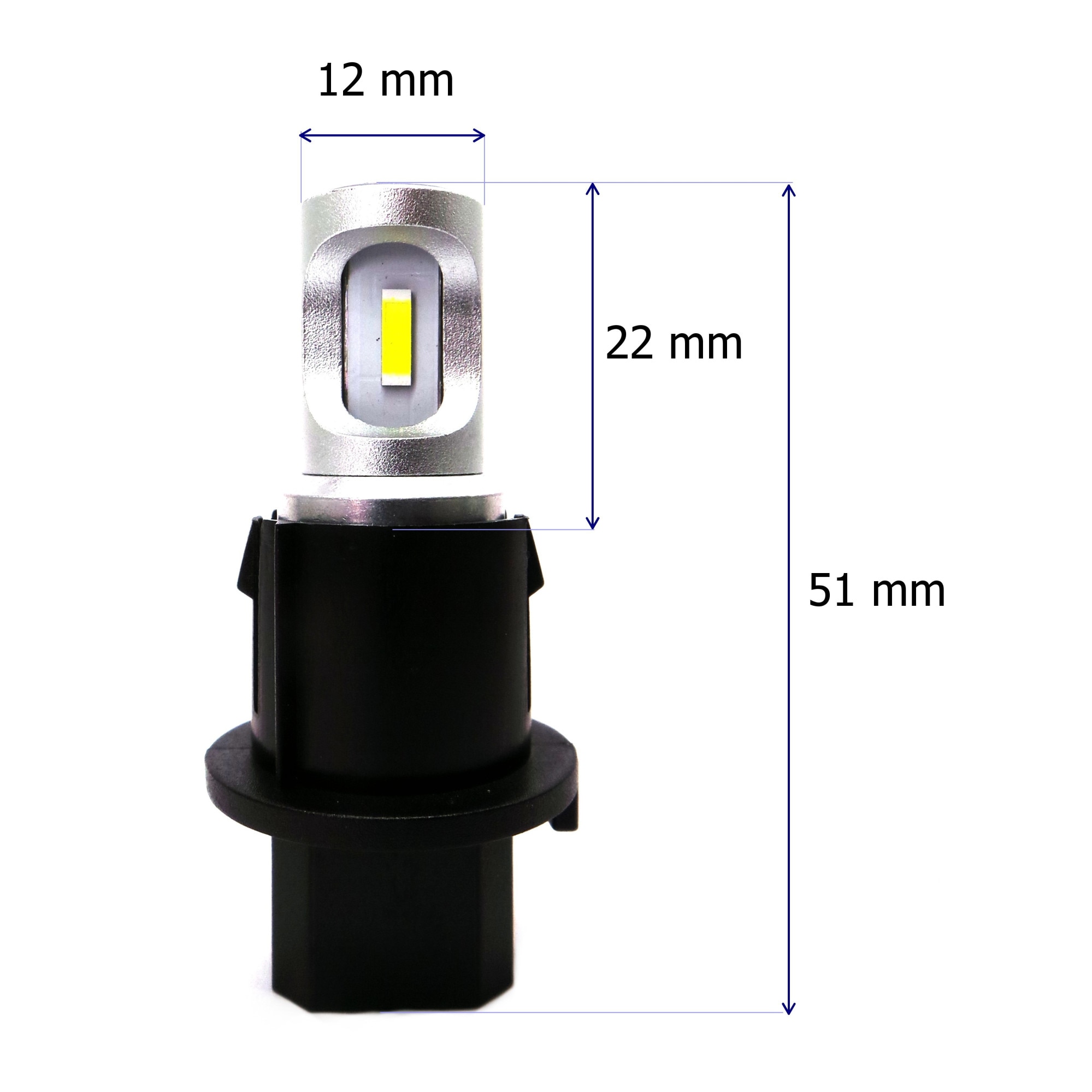 Set 2 becuri auto motoLEDy, LED PH16W 12-24V CANBUS putere CANBUS - eMAG.ro