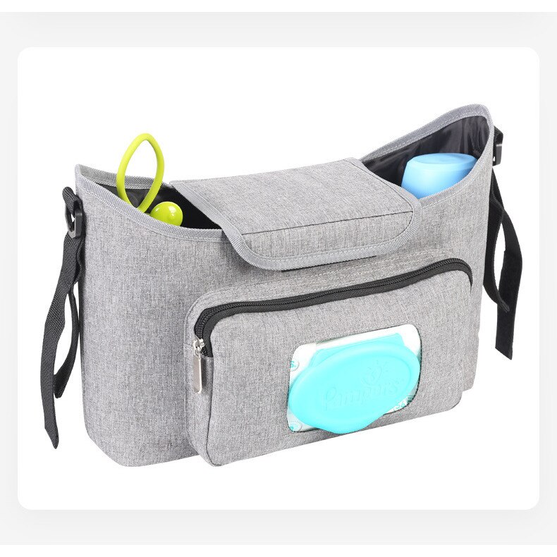 Geanta organizare messenger pentru bebe si mamici, Ledera, Sistem de ...