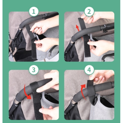 Geanta organizare messenger pentru bebe si mamici, Ledera, Sistem de ...