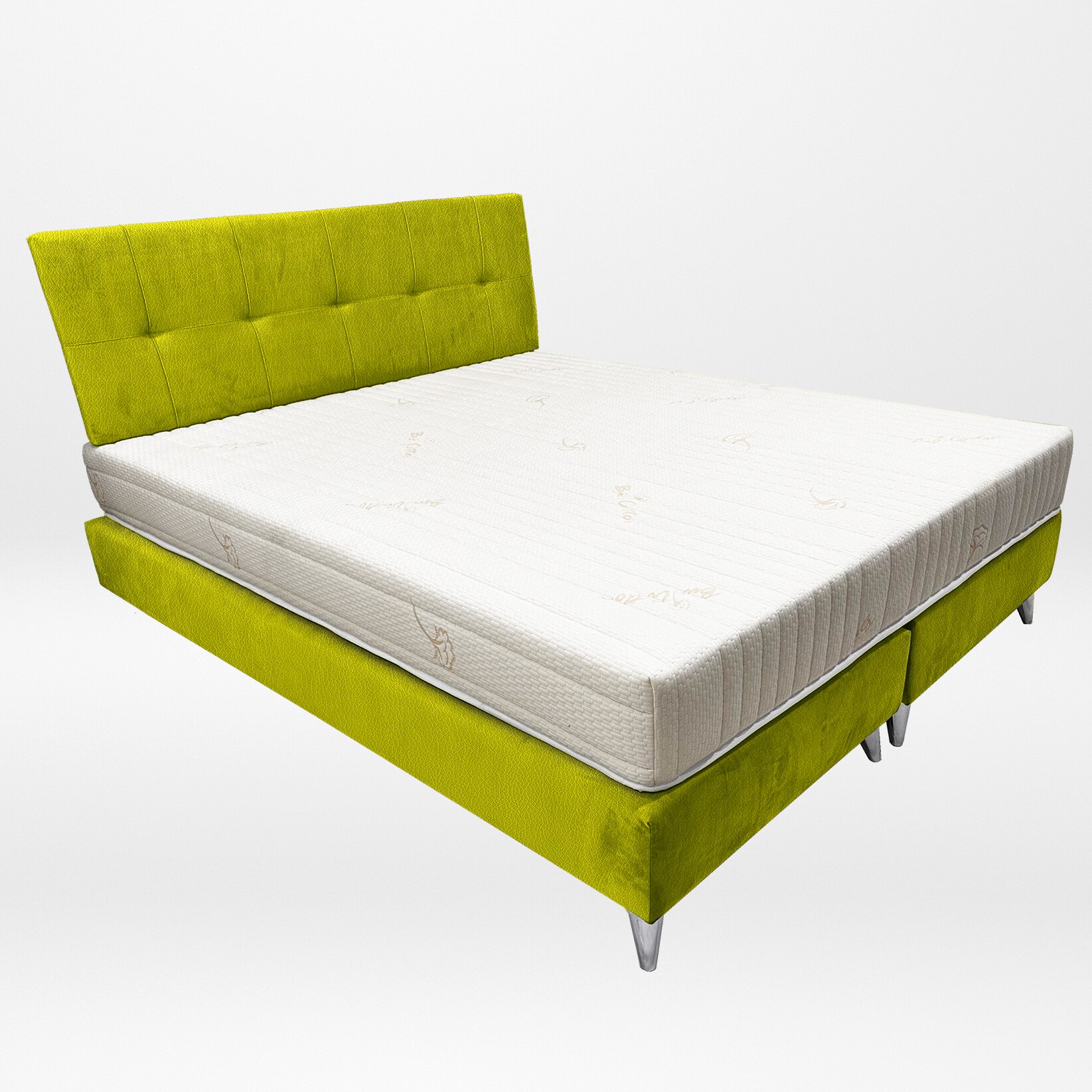 Pat Tapitat Modular pentru Dormitor, Base Foam Super Density, 90x200 ...