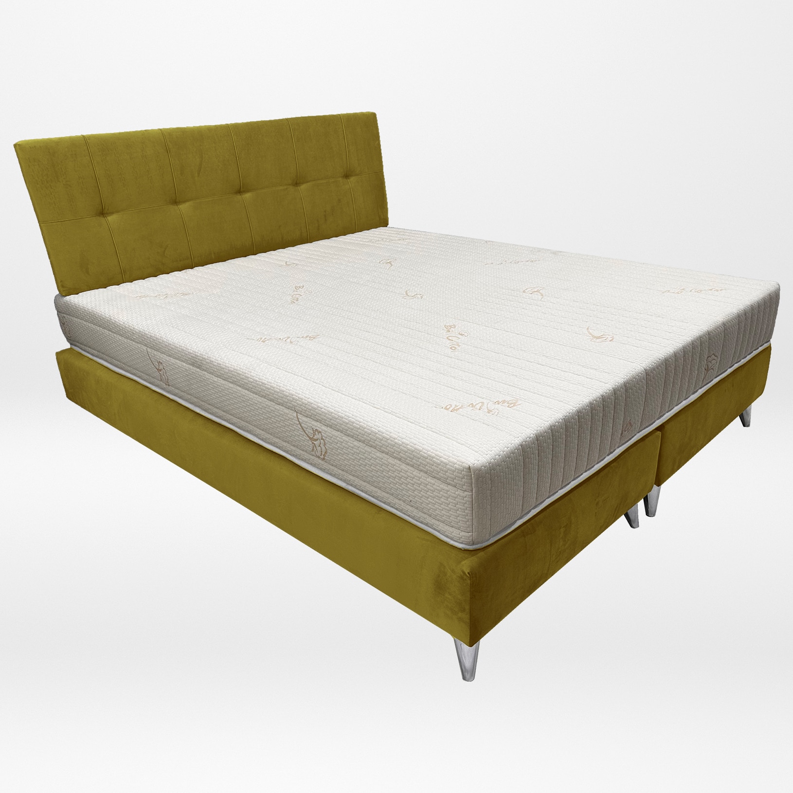 Pat Tapitat Modular pentru Dormitor, Base Foam Super Density, 80x200 ...