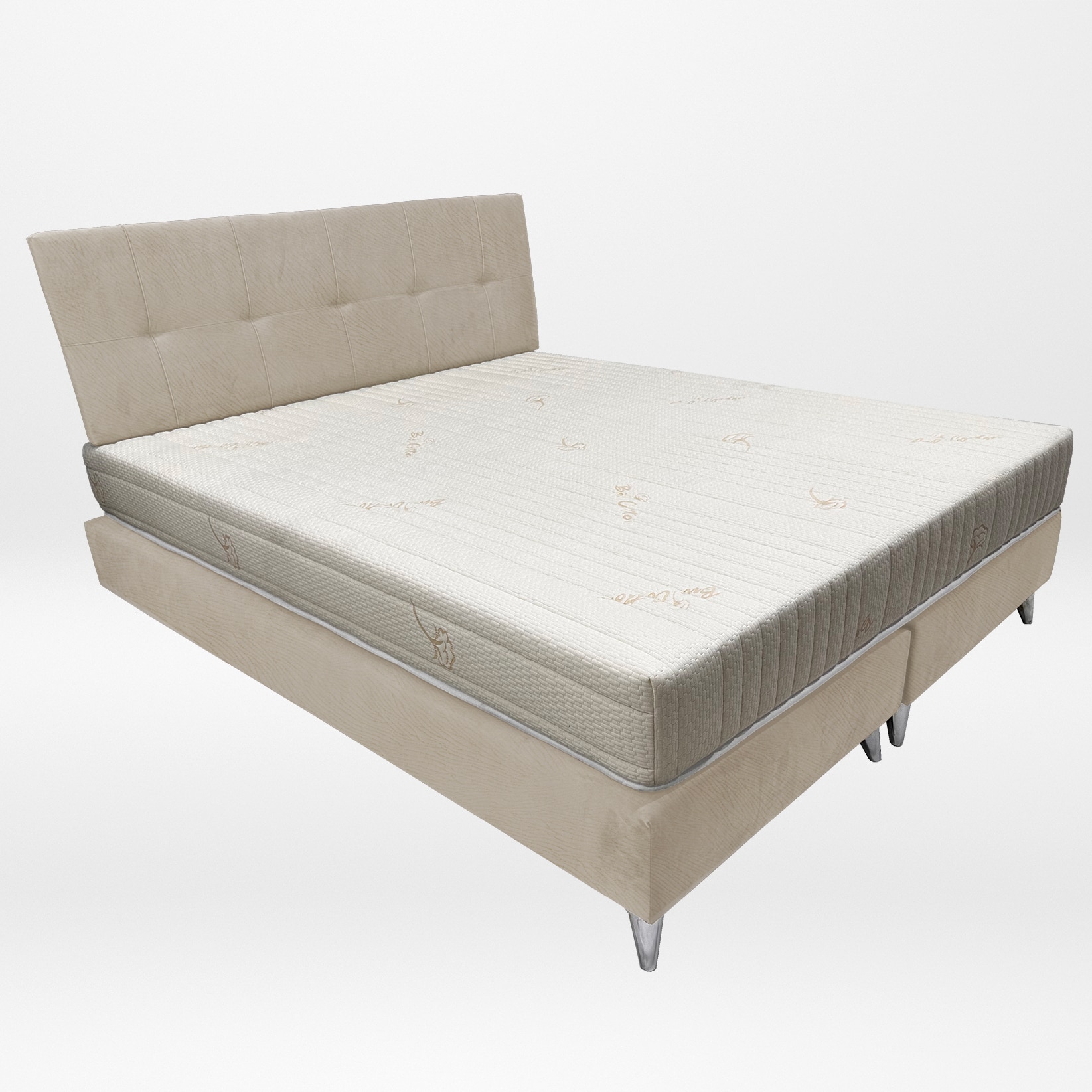 Pat Tapitat Modular pentru Dormitor, Base Foam Super Density, 80x200 ...