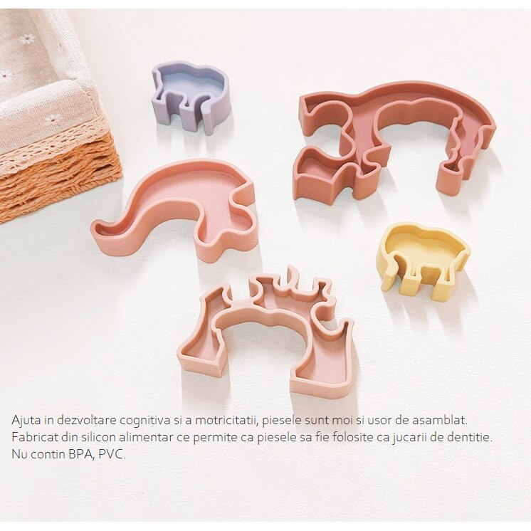 Set 3 puzzle, YOTEP, natura, transport, elefant, jucarie educativa din ...